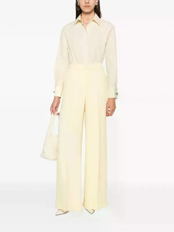Fabiana Filippi Embellished-cuff Long-sleeve Shirt - Neutrals