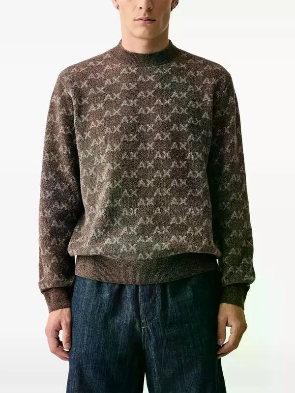 Armani Exchange Logo-pattern Sweater