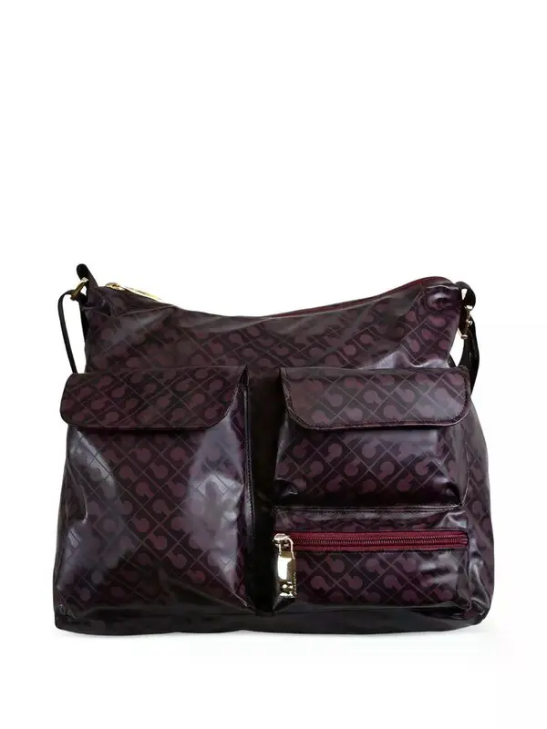 GHERARDINI Monogram-print Multi-pocket Cross Body Bag - Purple