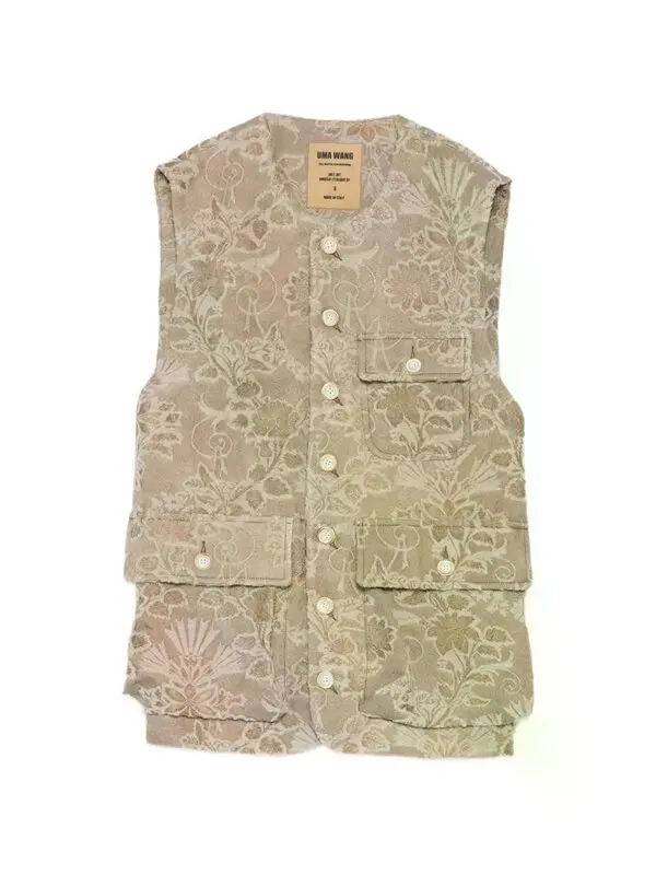 UMA WANG Floral-jacquard Gilets