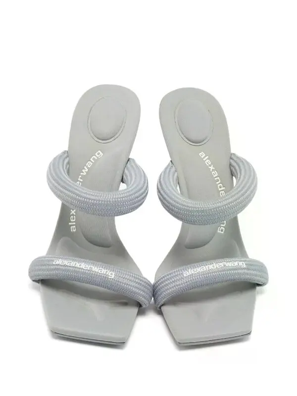 ALEXANDER WANG Julie Tubular-strap Heeled Sandals - Grey