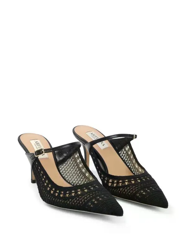 ARTEANA Trieste Crochet-knit Pointed-toe Mules