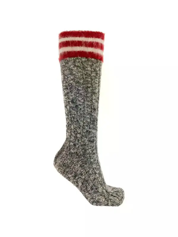 Dsquared2 Striped Ribbed Socks - Grey