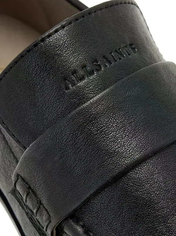 ALLSAINTS Julie Leather Loafers - Black