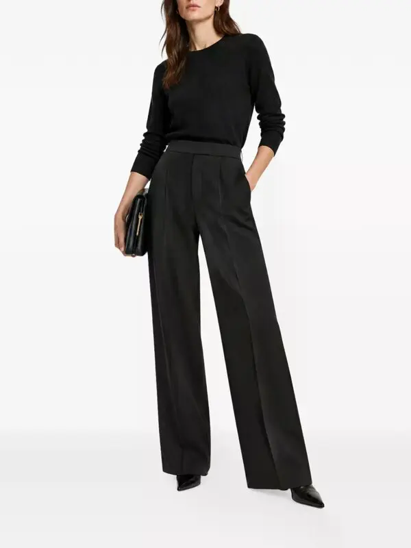 CLIPS Elasticated-waist Wide-leg Trousers