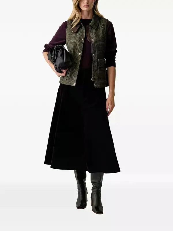 Barbour Joyce Check-pattern Sleeveless Jacket