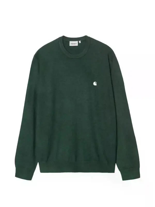 Carhartt Work In Progress Madison Logo-embroidered Crew-neck Sweater - Green