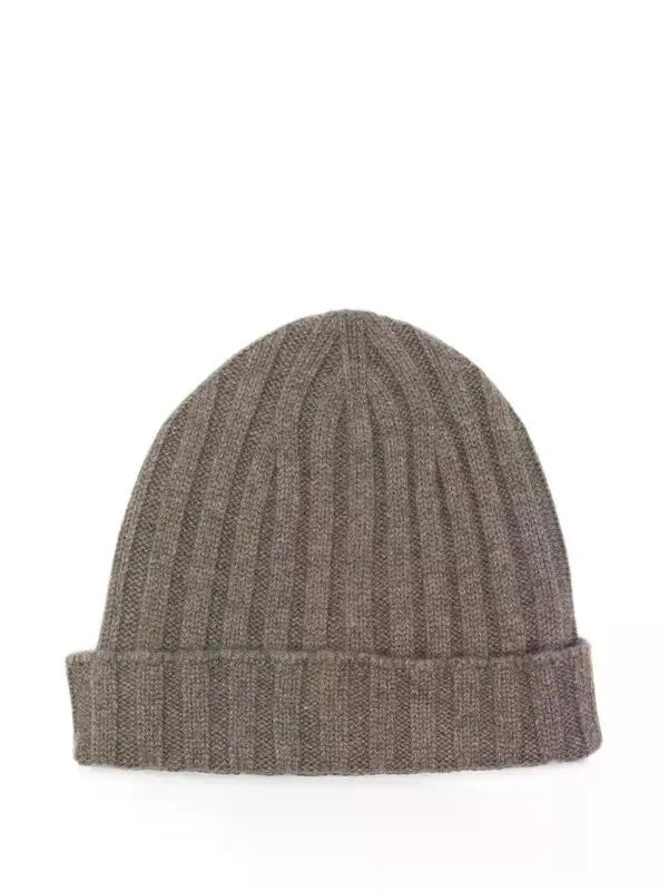 FILIPPO DE LAURENTIIS Ribbed-knit Beanie Hat