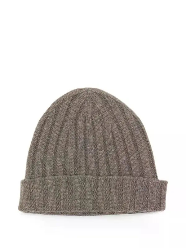 FILIPPO DE LAURENTIIS Ribbed-knit Beanie Hat