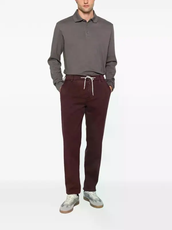 Eleventy Drawstring Pleated Trousers - Purple