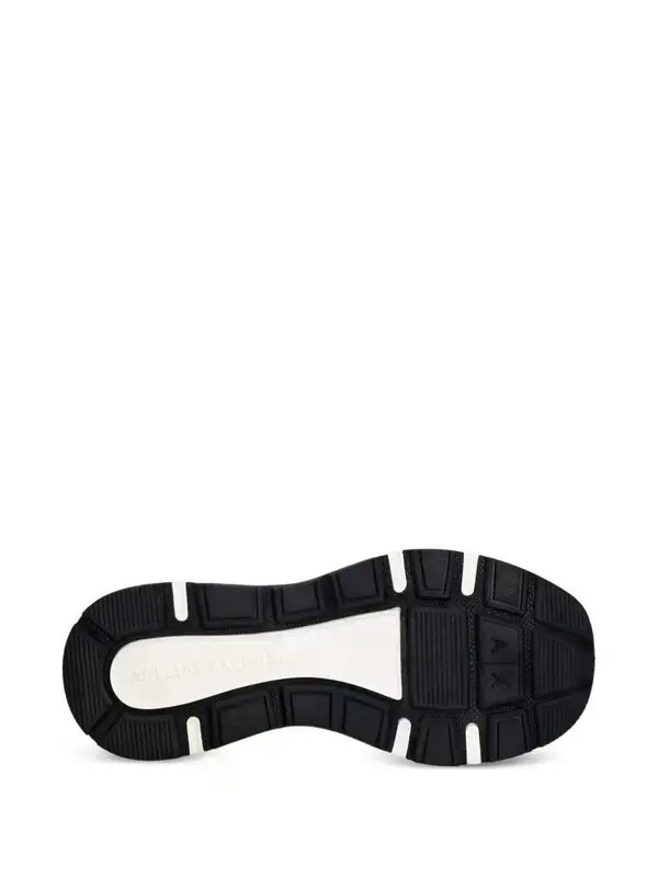 Armani Exchange Logo-patch Chunky-sole Sneakers - Black