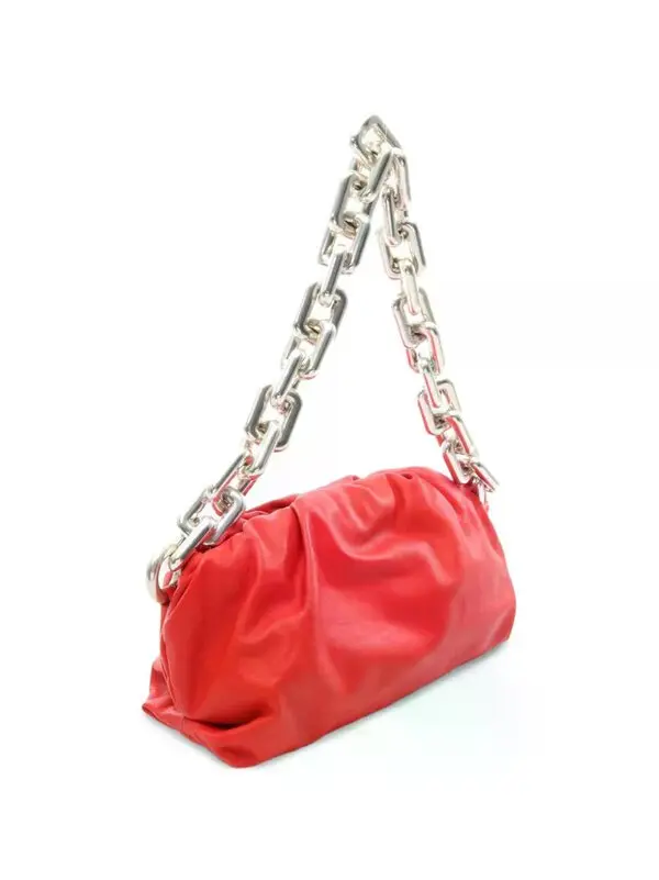 Bottega Veneta 2010s The Chain Pouch Shoulder Bag - Red