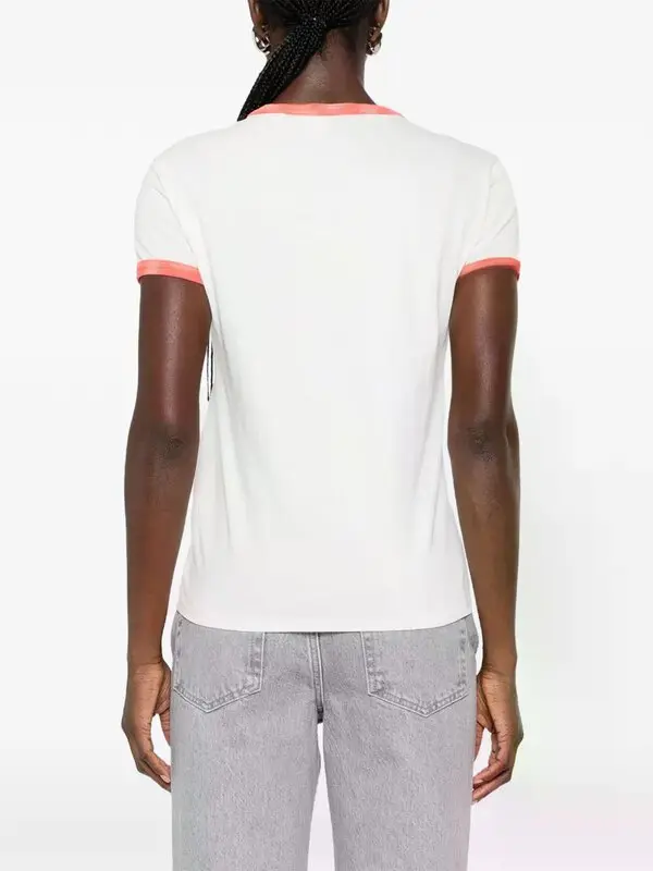 MOTHER Logo-print Ringer T-shirt