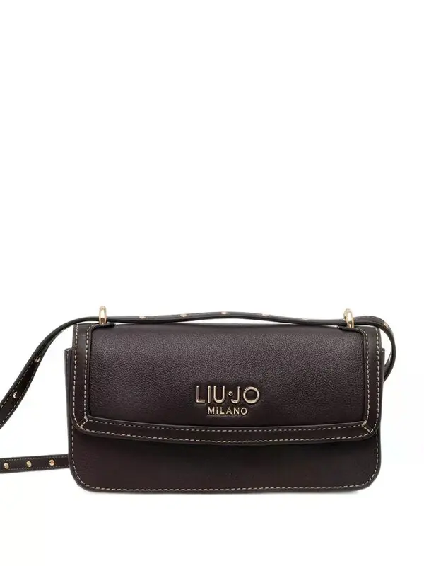 Liu Jo Logo-plaque Studded-strap Shoulder Bag - Brown