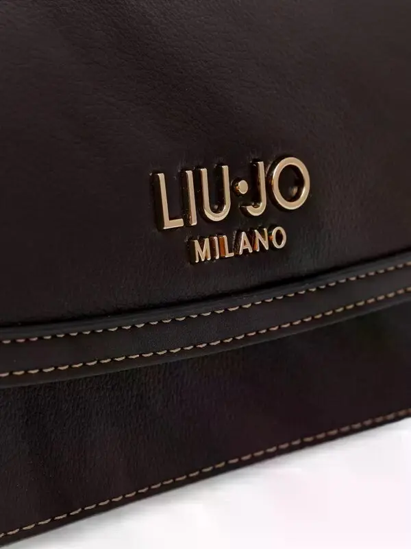 Liu Jo Logo-plaque Studded-strap Shoulder Bag - Brown