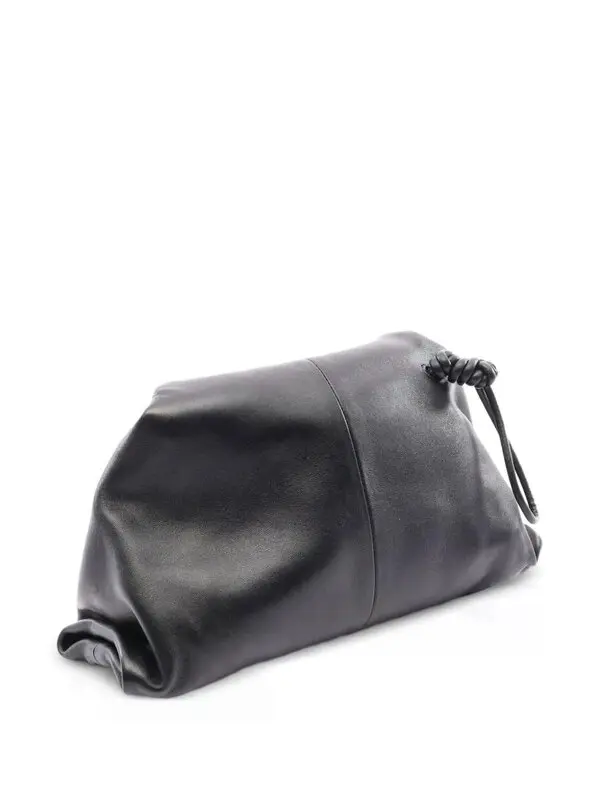 Bottega Veneta 2010s Triangle Flap Clutch Bag