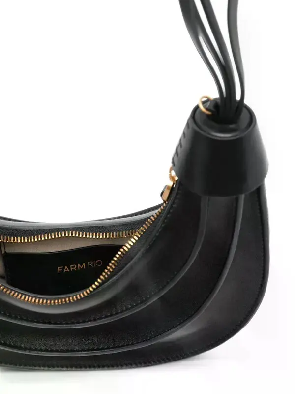 Farm Rio Small Mezzaluna Leather Shoulder Bag