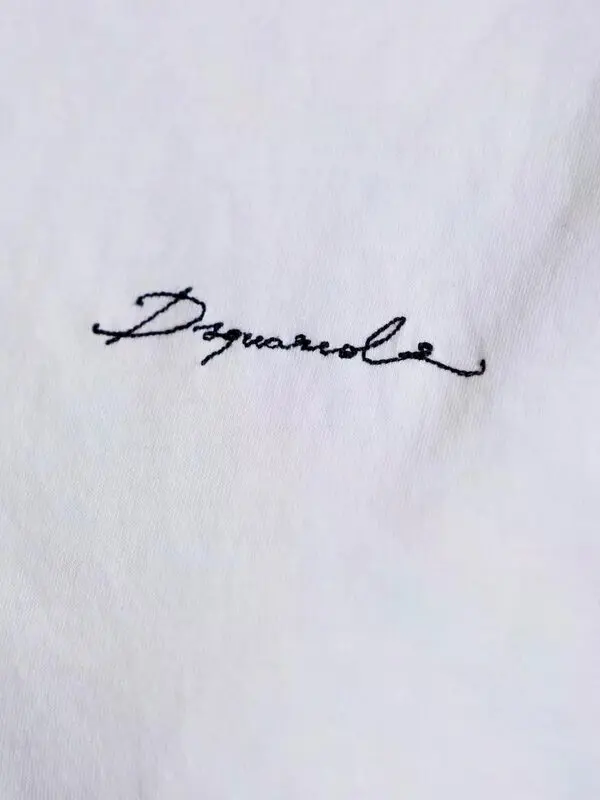 Dsquared2 Logo-embroidered Puff-sleeve T-shirt