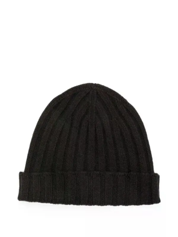 FILIPPO DE LAURENTIIS Ribbed-knit Cashmere Beanie Hat