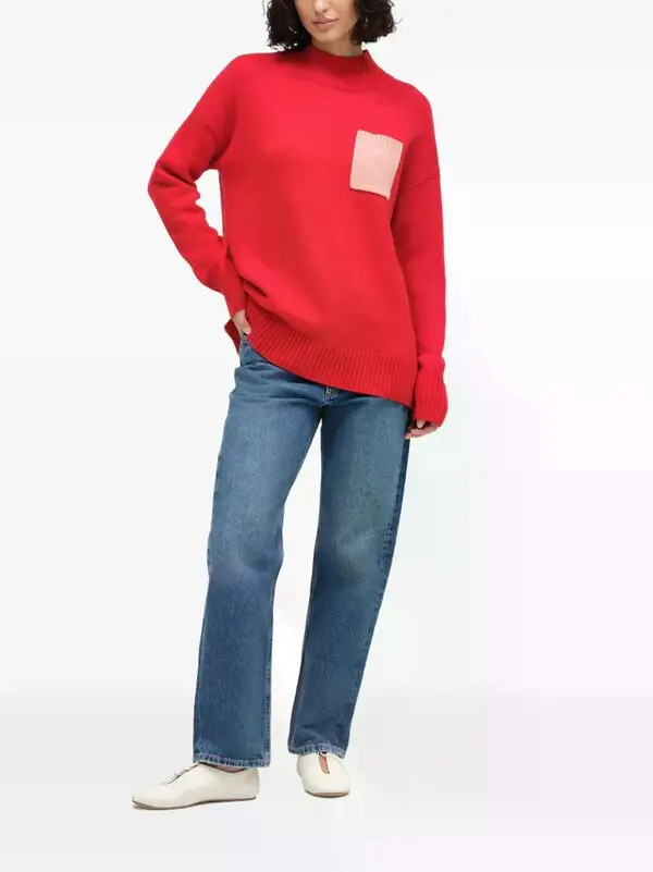 Chinti & Parker Chest-pocket Sweater - Red