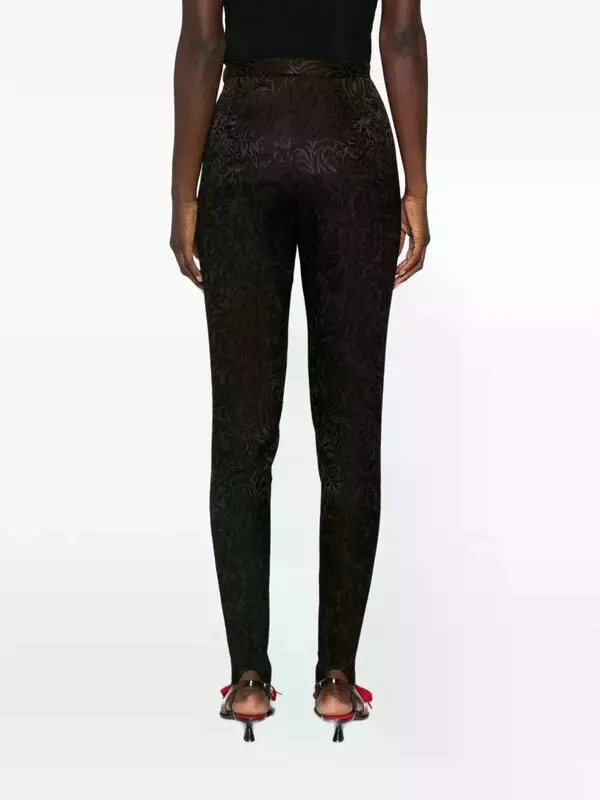 ALEMAIS Adeline Paisley-jacquard Stirrup Trousers