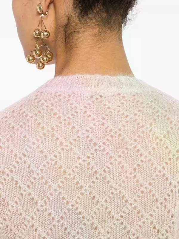 JIL SANDER Open-knit Cropped Sweater