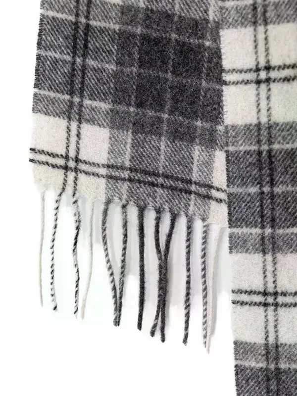 Barbour Tartan-check Fringed Scarf