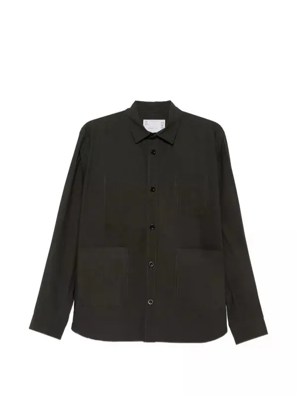 Sacai Chest-pocket Button-up Shirt - Green