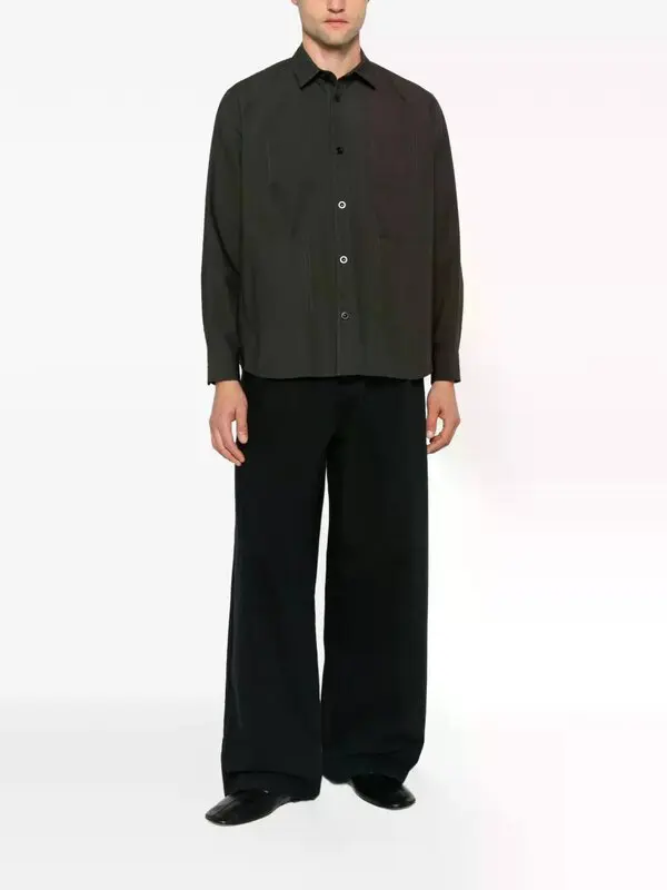 Sacai Chest-pocket Button-up Shirt - Green