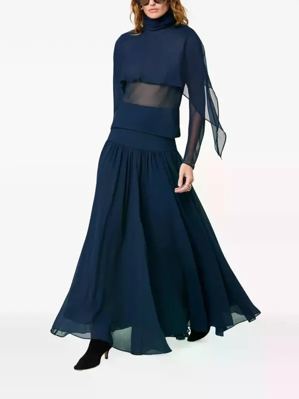 NICHOLAS Pleated Maxi Skirt
