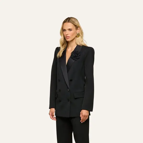 L'AGENCE Cambrie Oversized Blazer - Black