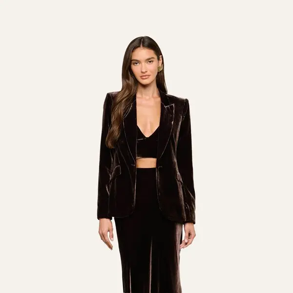 L'Agence Chamberlain Velvet Blazer
