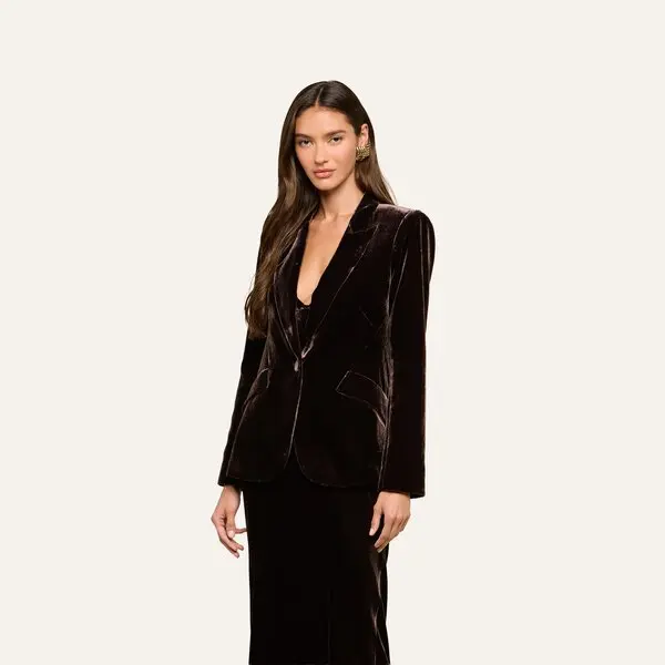 L'Agence Chamberlain Velvet Blazer