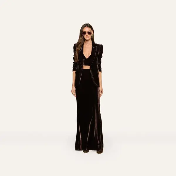 L'Agence Chamberlain Velvet Blazer
