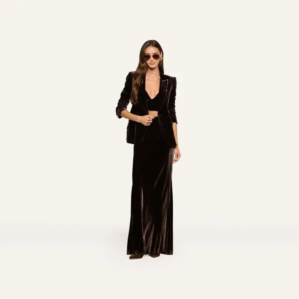 L'Agence Chamberlain Velvet Blazer