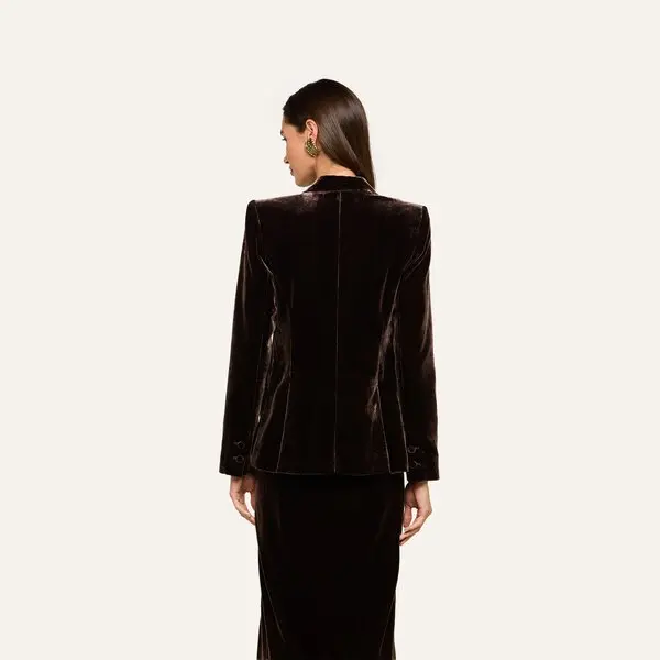 L'Agence Chamberlain Velvet Blazer