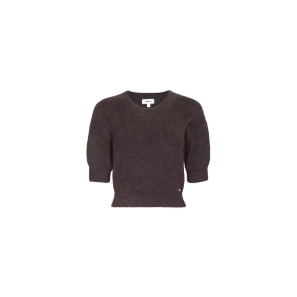 L'Agence Guinevere Cropped Pullover - Dark Java