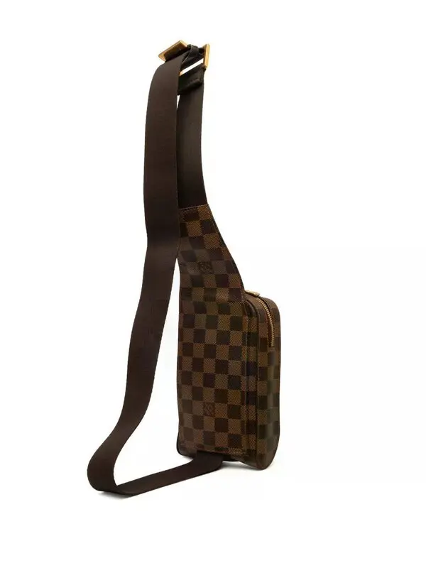 LOUIS VUITTON 2004 Damier Ebene Geronimos Crossbody Bag