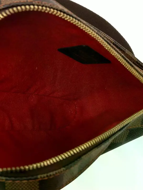 LOUIS VUITTON 2004 Damier Ebene Geronimos Crossbody Bag