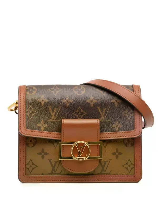 LOUIS VUITTON 2019 Monogram Reverse Mini Dauphine Satchel