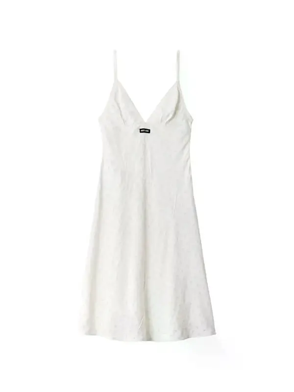 Miu Miu Cady Eyelet-lace Dress