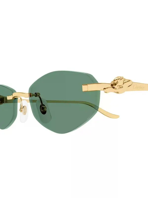Cartier Panthère Geometric-frame Sunglasses