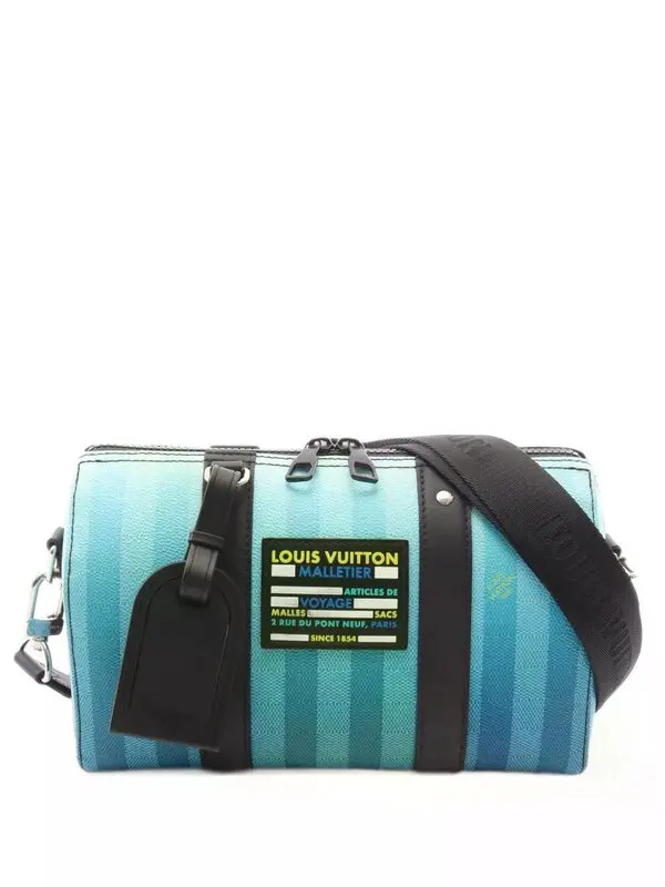 LOUIS VUITTON 2021s Keepall Damier Stripe Canvas Travel Bag