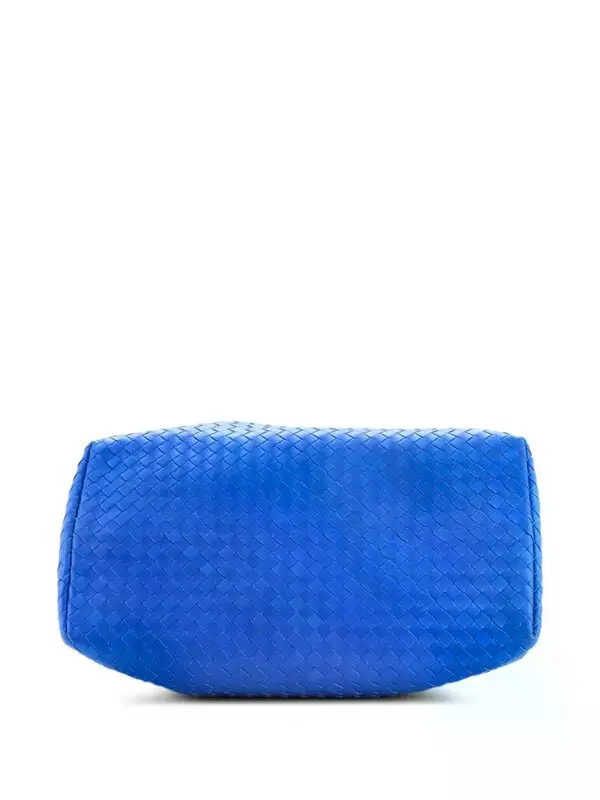 Bottega Veneta Roma Bag Intrecciato Nappa Medium Tote Bag - Blue