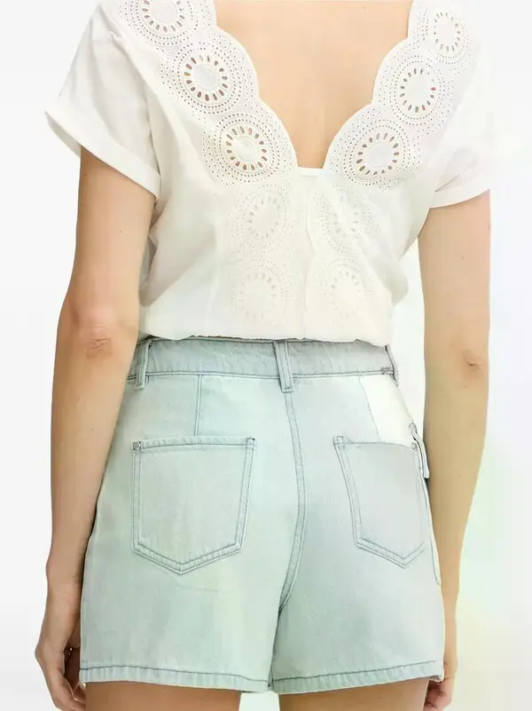 MORGAN Wrap-front Mini Shorts