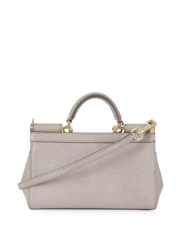 Dolce & Gabbana Mini Sicily Leather Mini Bag - Neutrals