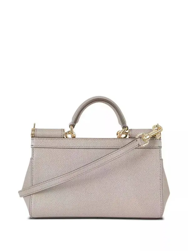 Dolce & Gabbana Mini Sicily Leather Mini Bag - Neutrals