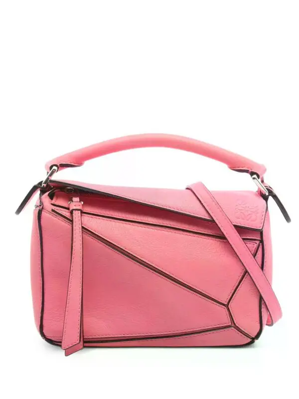 Loewe 2010s Mini Puzzle Tote Bag - Pink