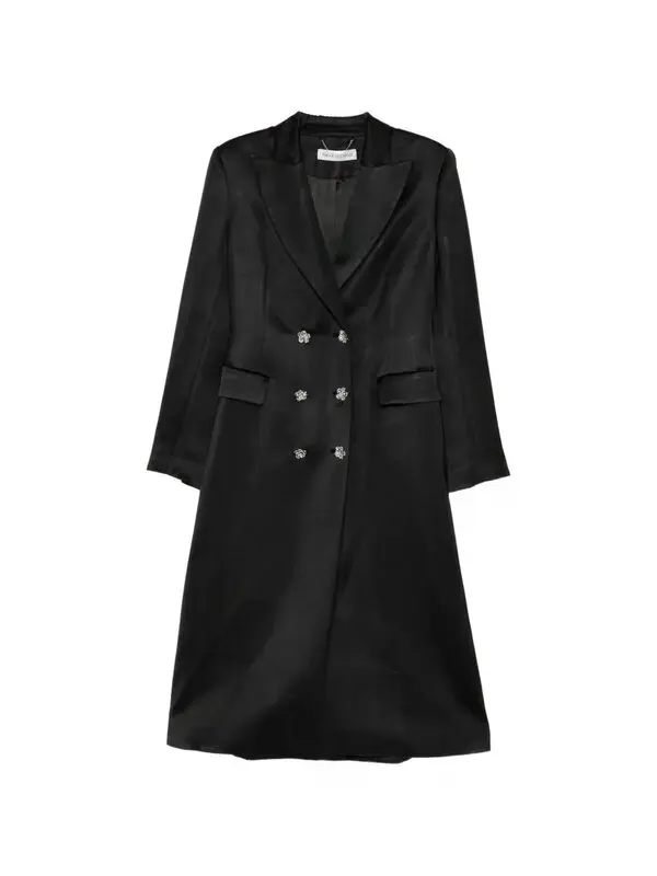 PATRICK MCDOWELL Double-breasted Crystal-embellished Coat