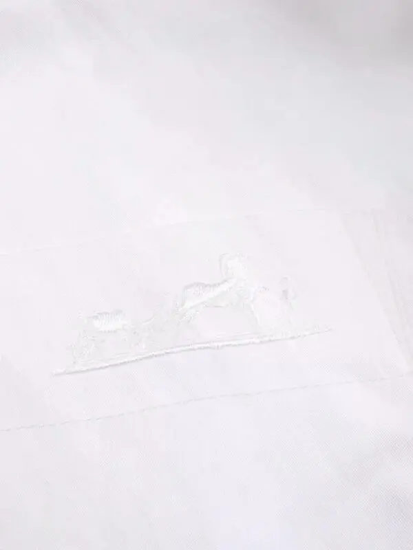 Hermès 2020s Logo-embroidered Shirt